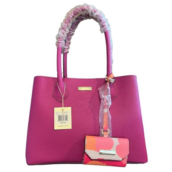 Trina Turk | Bags | New W All Tags Trina Turk Faux Saffiano Leather ...